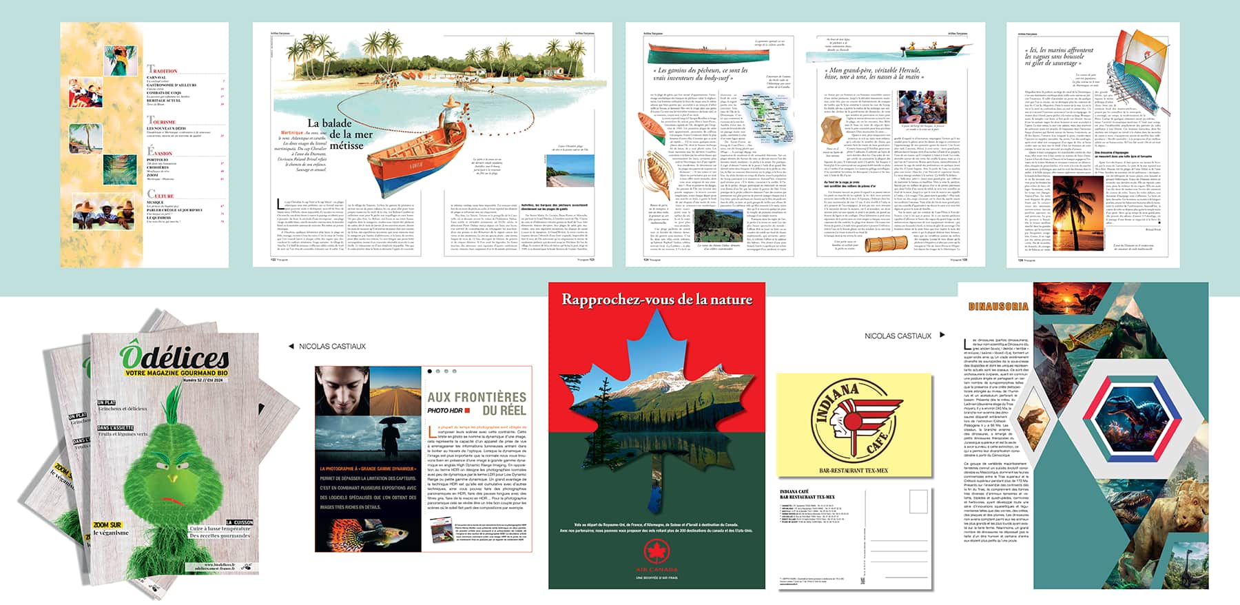 Digital and Print Layout Graphic Designer - Student projects